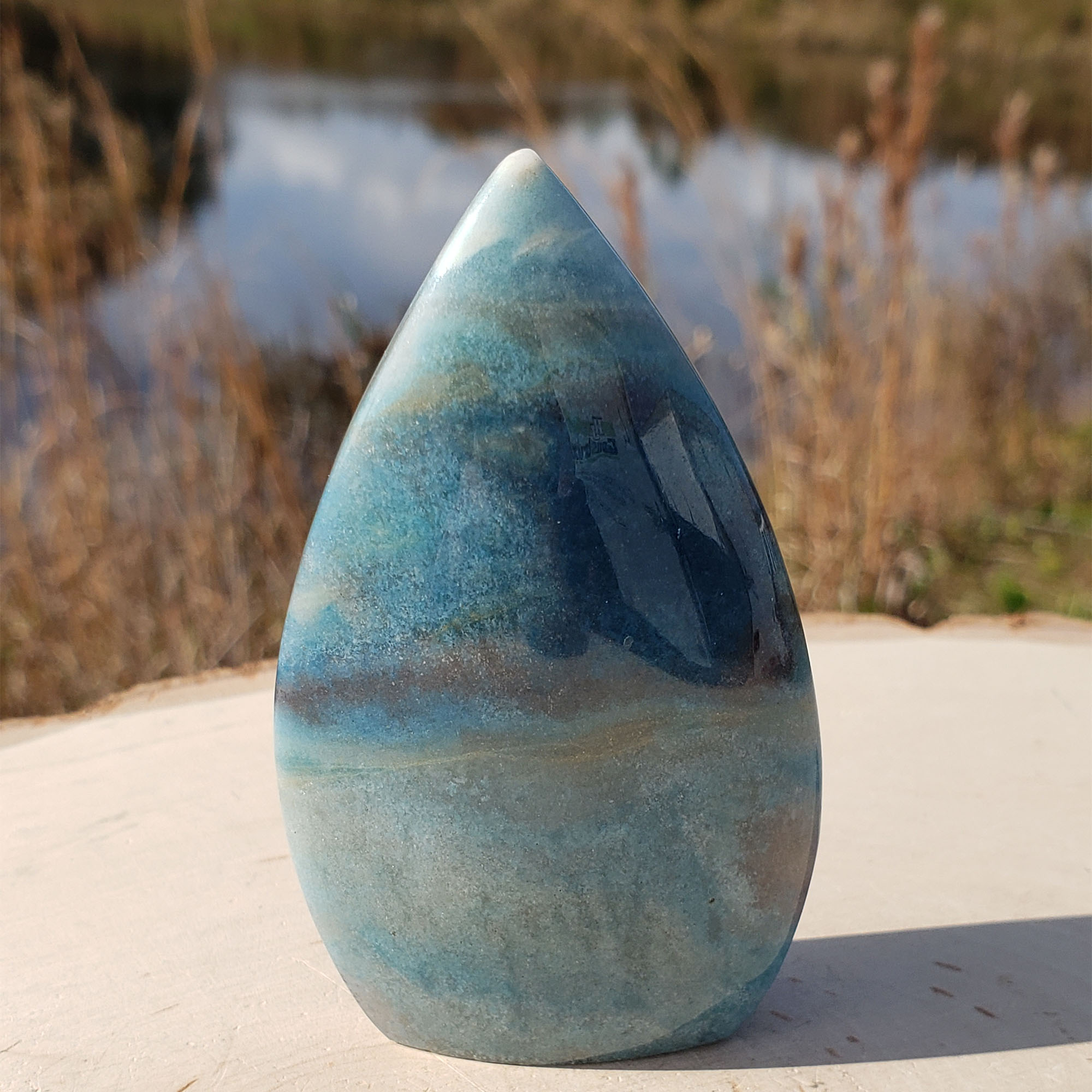 Blue Trolleite Display Piece - Crystal Vaults