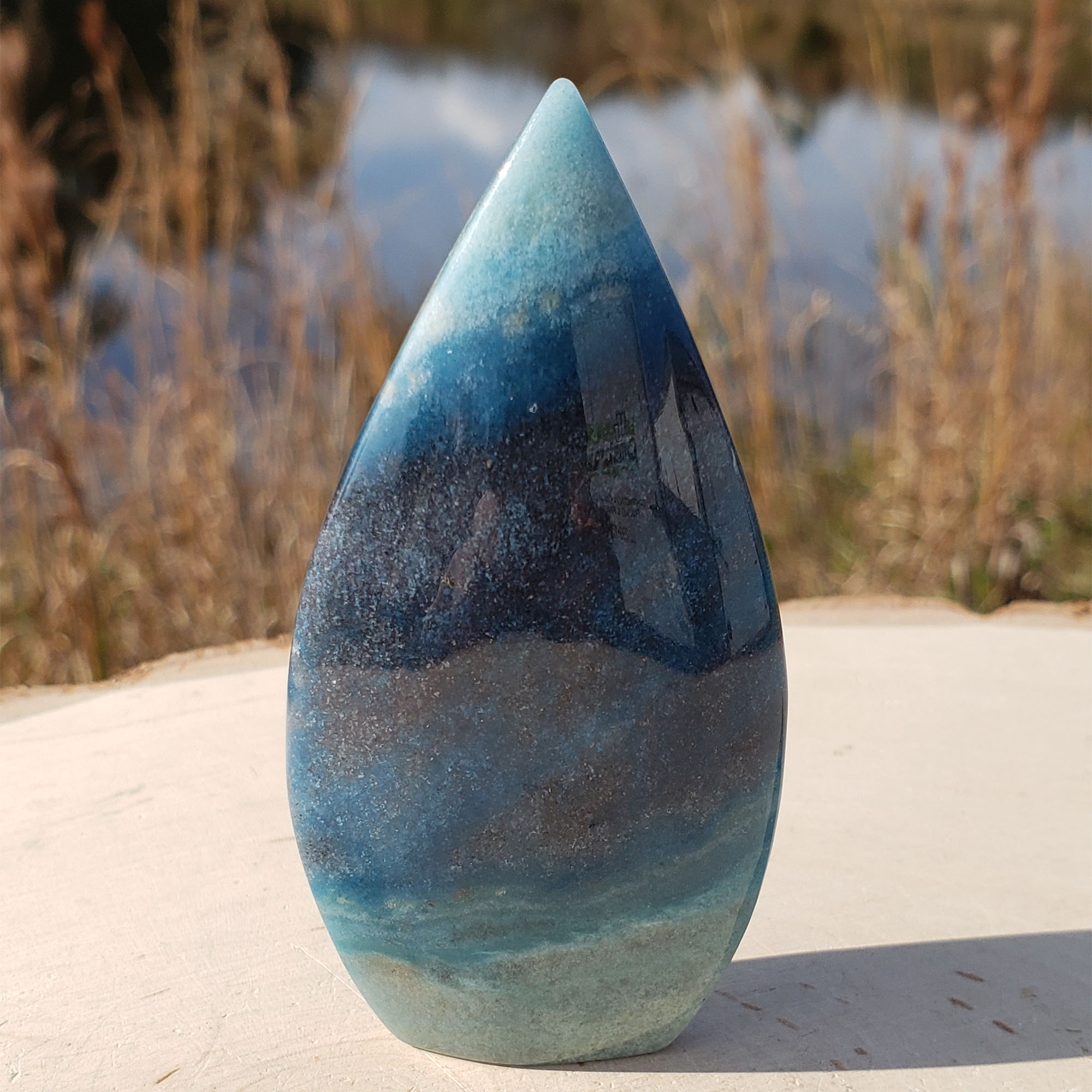 Blue Trolleite Display Piece - Crystal Vaults