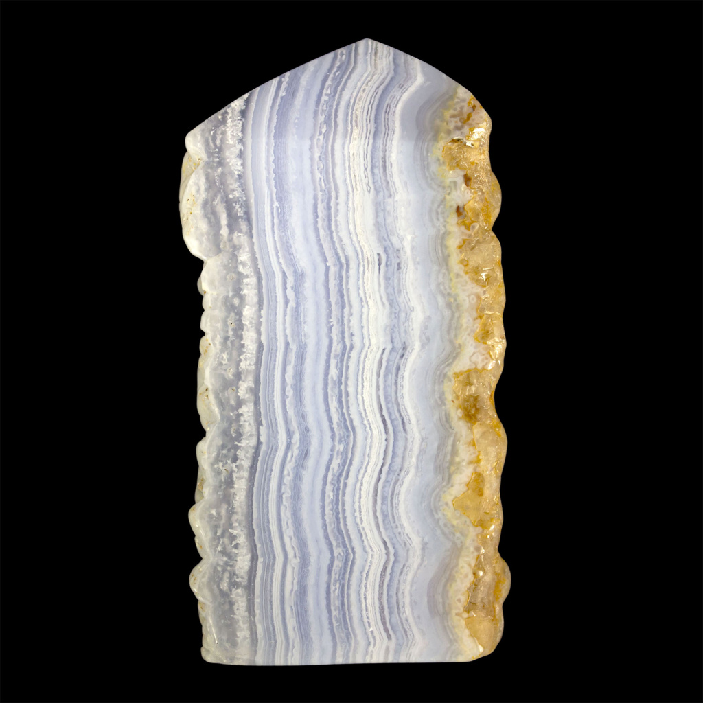 Blue Lace Agate Slab Point - Crystal Vaults