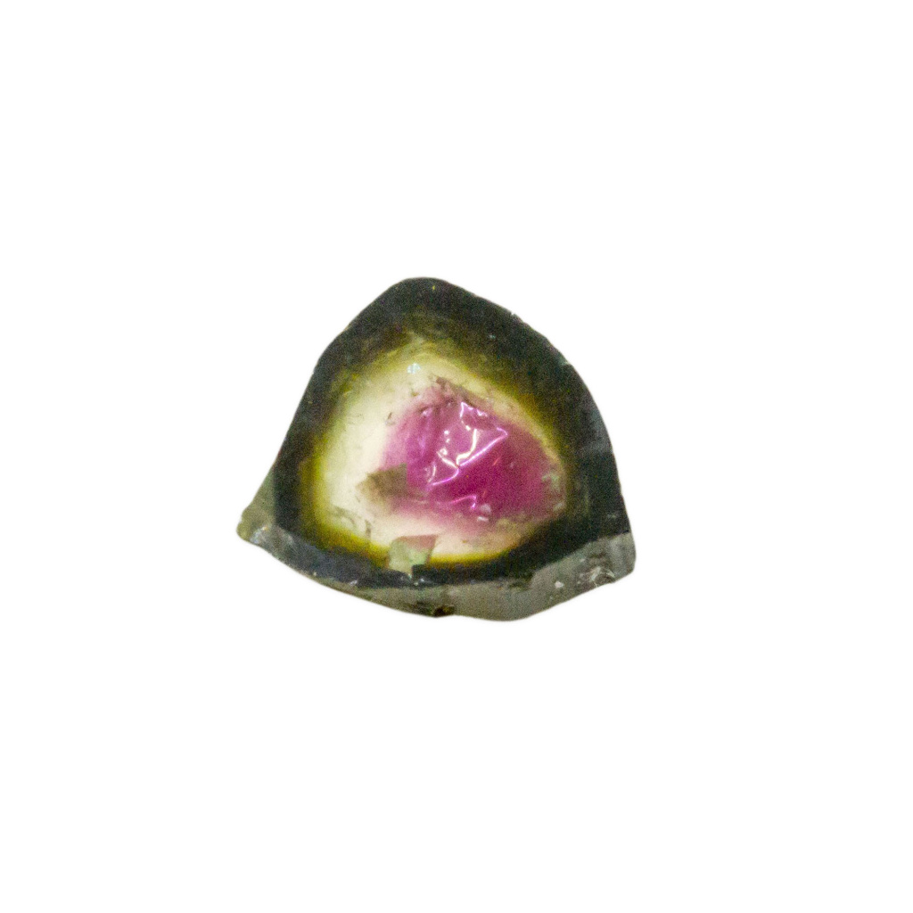 Watermelon Tourmaline Slice - Crystal Vaults