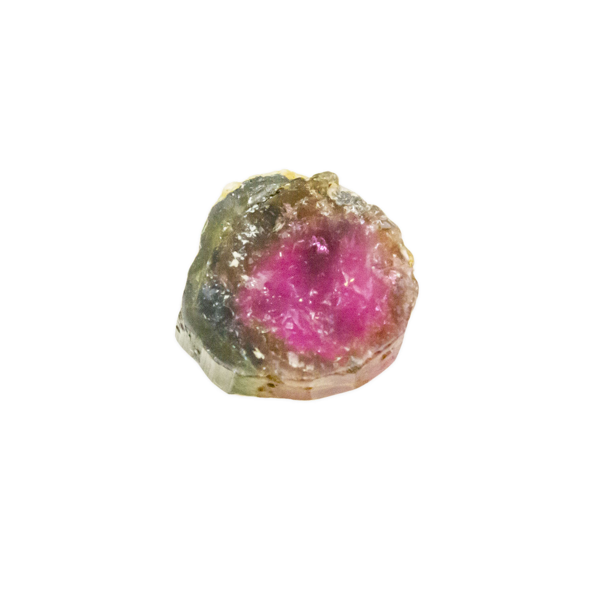 Watermelon Tourmaline Slice - Crystal Vaults
