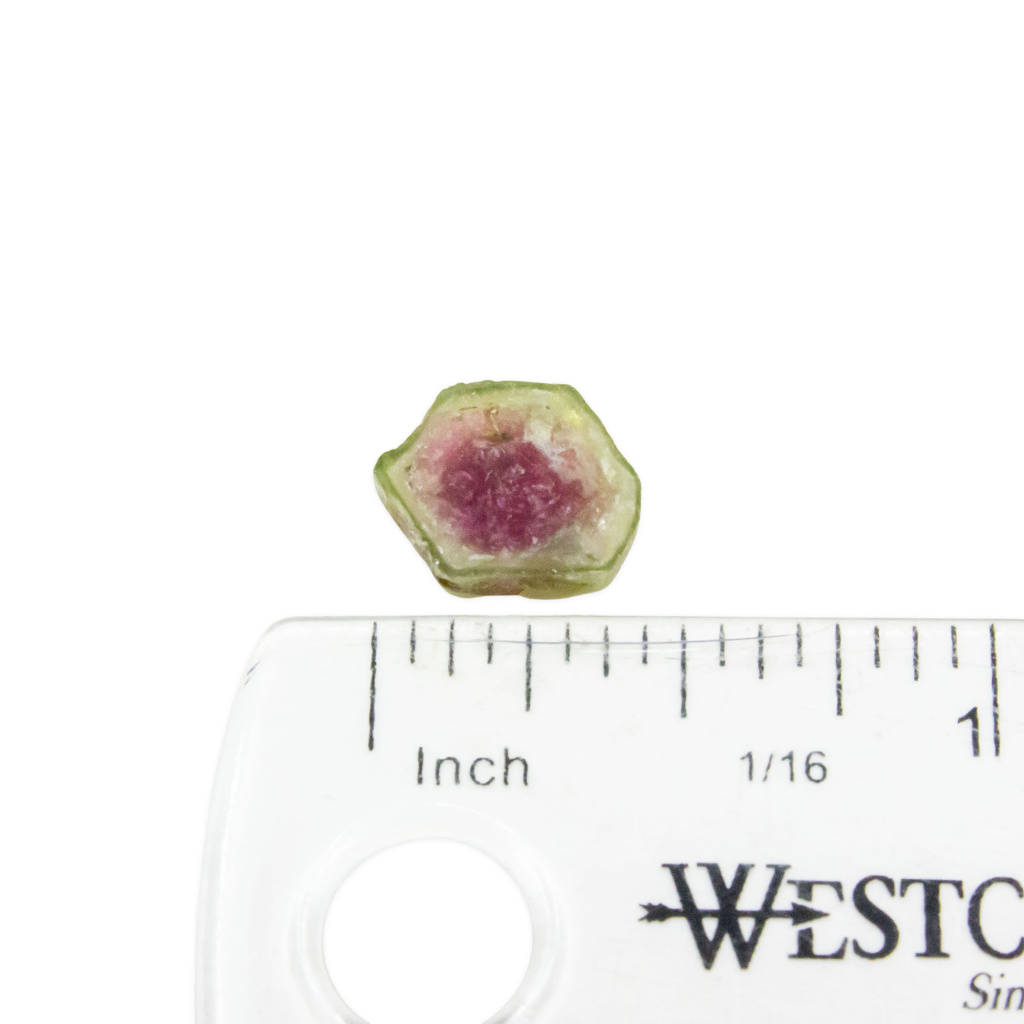 Watermelon Tourmaline Slice - Crystal Vaults