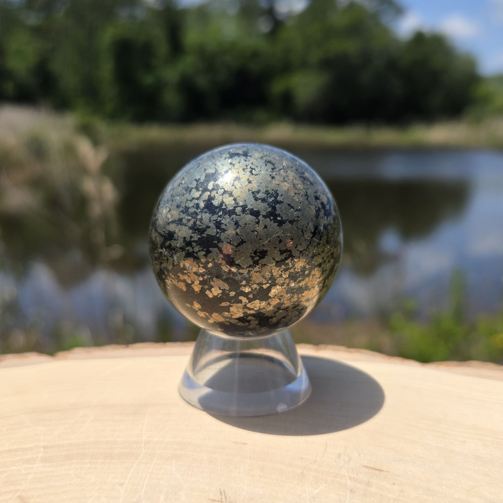 Pyrite Sphere 40-50 mm - Crystal Vaults