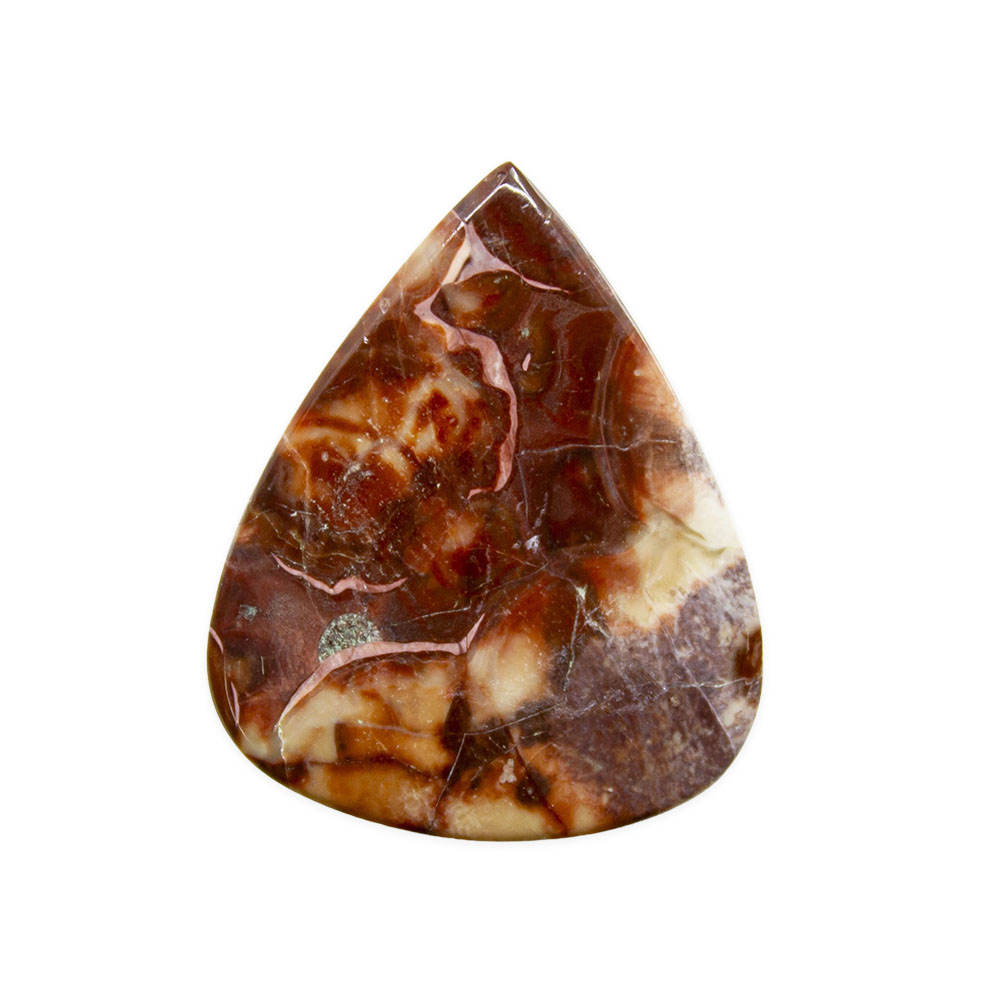 Birds Eye Jasper Pear Cabochon - Crystal Vaults