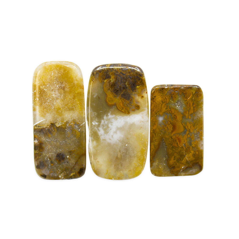Moroccan Apple Valley Agate Cabochon Set - Crystal Vaults