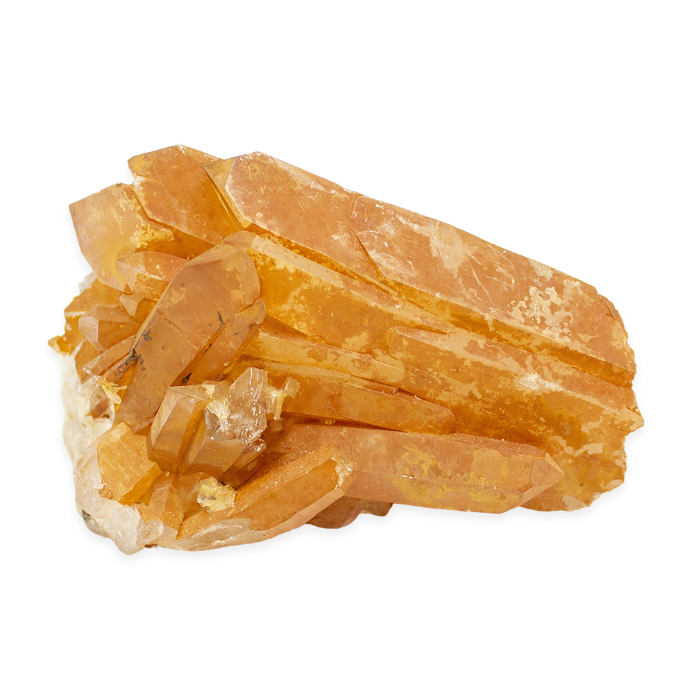 Tangerine Quartz Cluster - Crystal Vaults