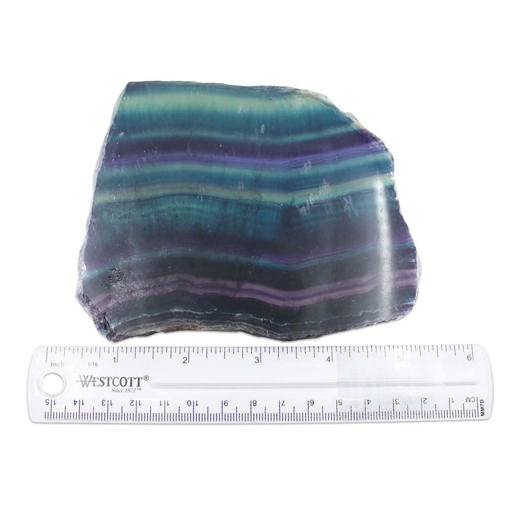 Polished Fluorite Slab - Crystal Vaults